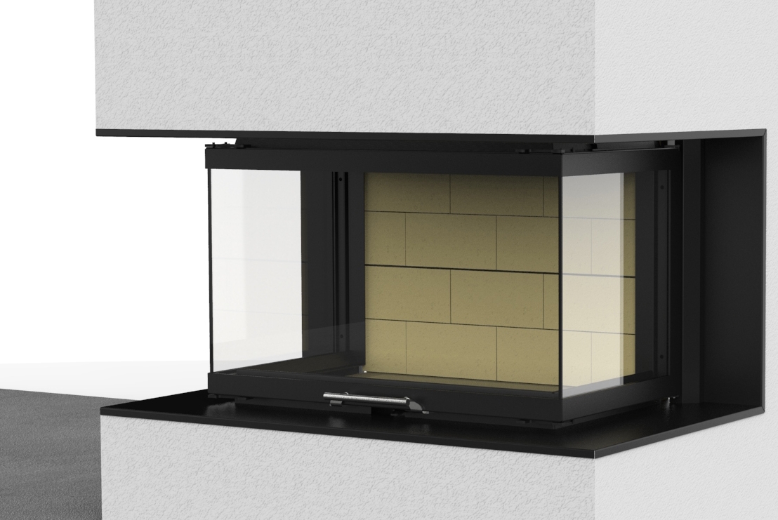 Insert bois VS101 3 faces - ouverture verticale et grand format
